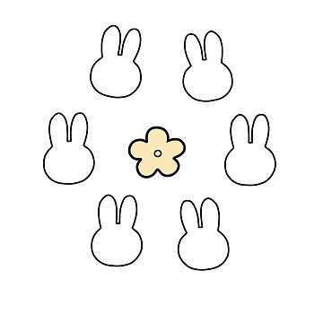 "Miffy-like head multi pack" Sticker for Sale by Mono-Matique | Redbubble