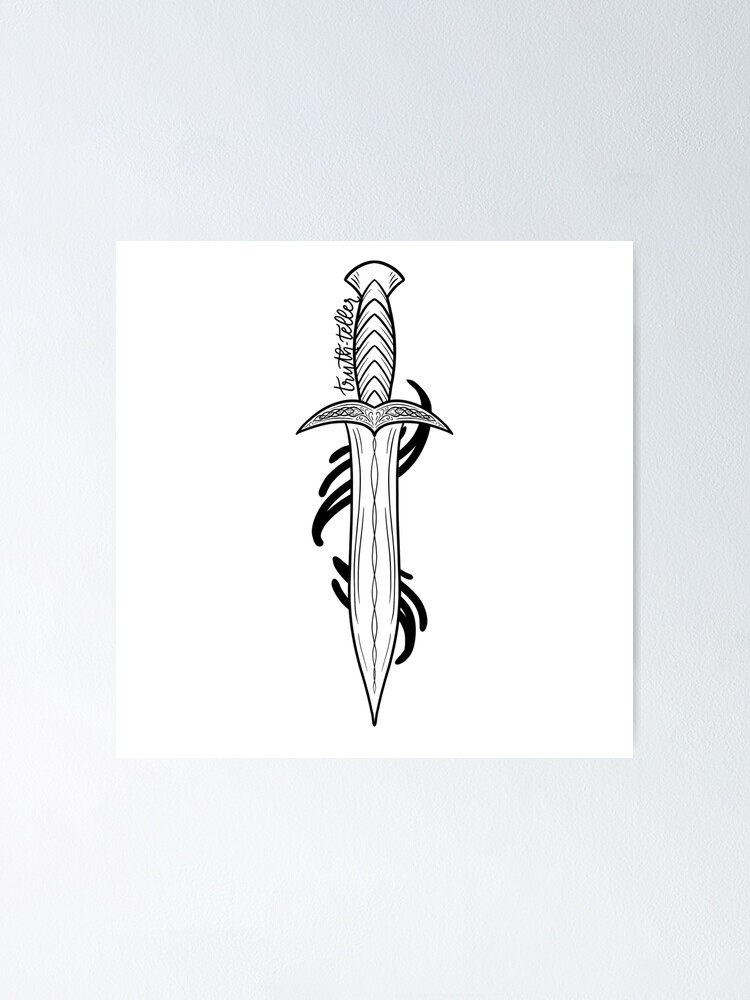 "Azriel Truth Teller Sword - ACOTAR Officially Licensed " Poster for ...