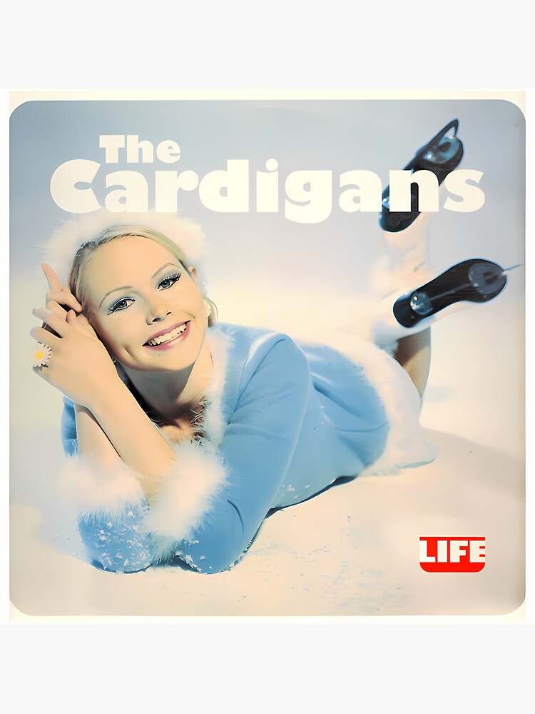 "The Cardigans - Life Album Cover Vintage Rock 1995" Sticker for Sale ...