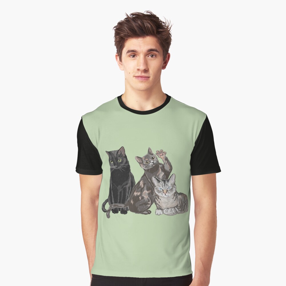"Cat Trio" Sticker for Sale by shahdraws | Redbubble