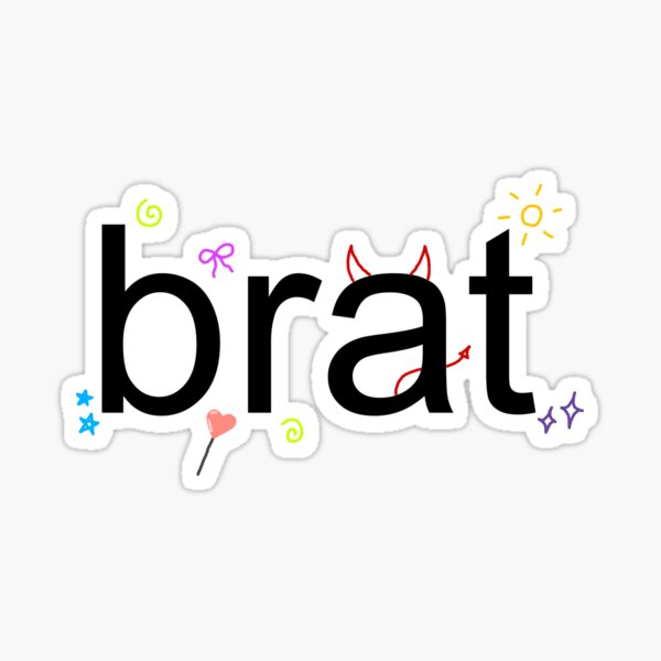"Charli xcx Brat " Sticker for Sale by maroonlilly | Redbubble