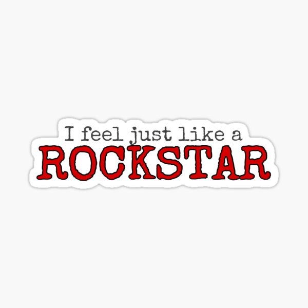"rockstar" Sticker for Sale by punkypiggy | Redbubble