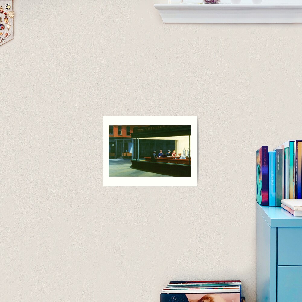 "Edward Hopper Nighthawks featuring Jessica Fletcher " Poster for Sale ...