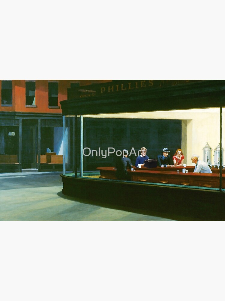 "Edward Hopper Nighthawks featuring Jessica Fletcher " Poster for Sale ...
