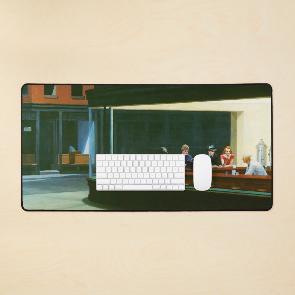 "Edward Hopper Nighthawks featuring Jessica Fletcher " Poster for Sale ...