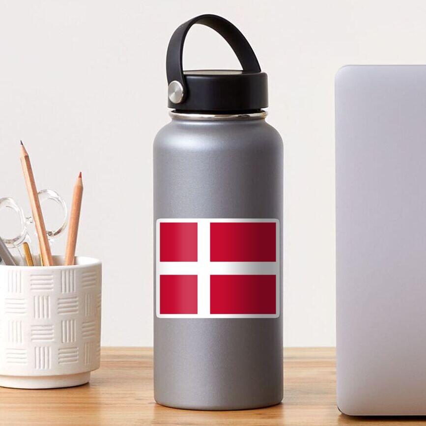 "Official Flag of Denmark" Sticker by mrawfle | Redbubble