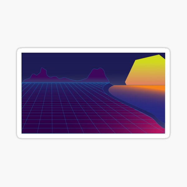 "Vaporwave supersun" Sticker for Sale by qwert345 | Redbubble