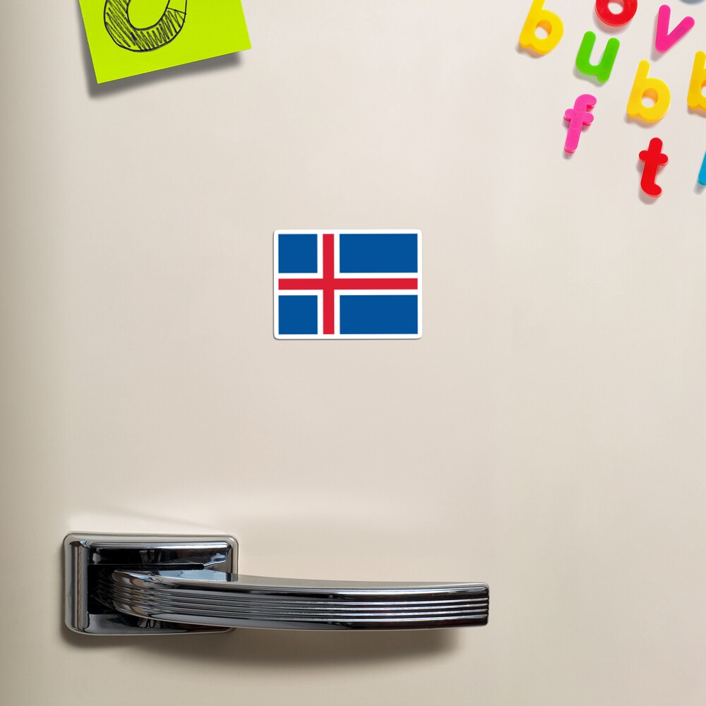 "Official Flag of Iceland" Sticker for Sale by mrawfle | Redbubble