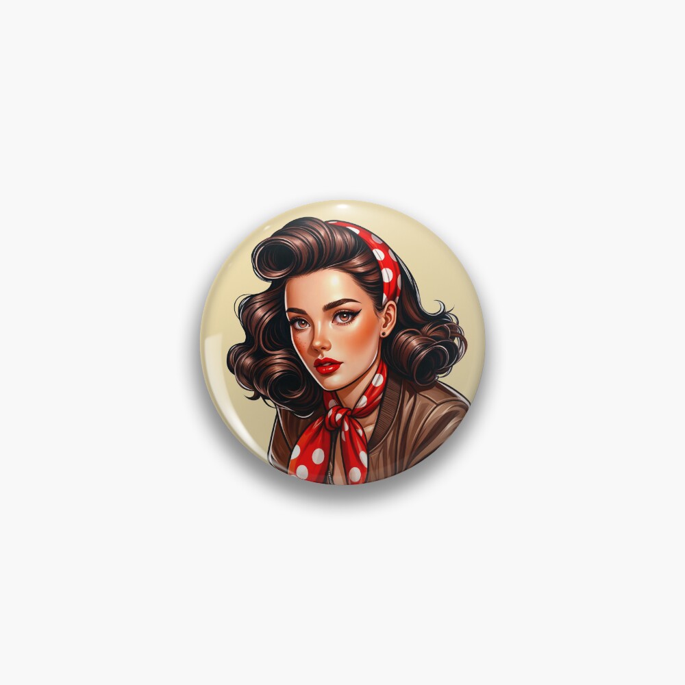 "WW2 Pinup rockabilly girl wearing leather bomber jacket and red polka ...