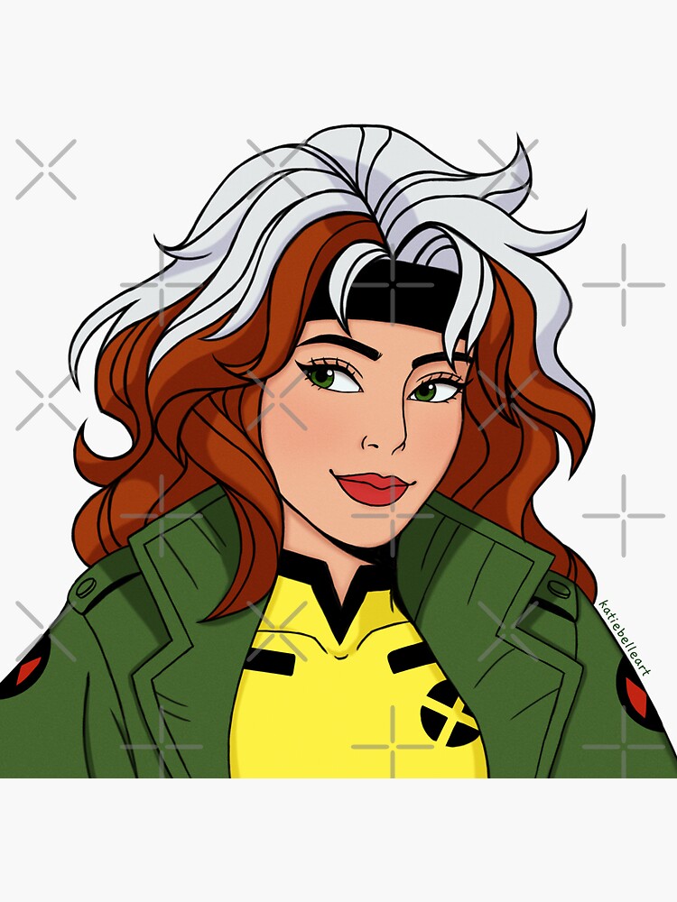 "Rogue (X-Men '97)" Sticker for Sale by katiebelleart | Redbubble