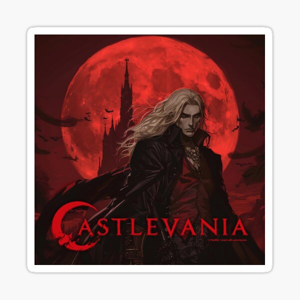 "Castlevania Netflix Fan art Alucard" Sticker for Sale by AngelinaBezm ...