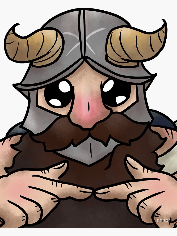 "Dungeon Meshi Senshi UWU face" Sticker for Sale by nhitori | Redbubble