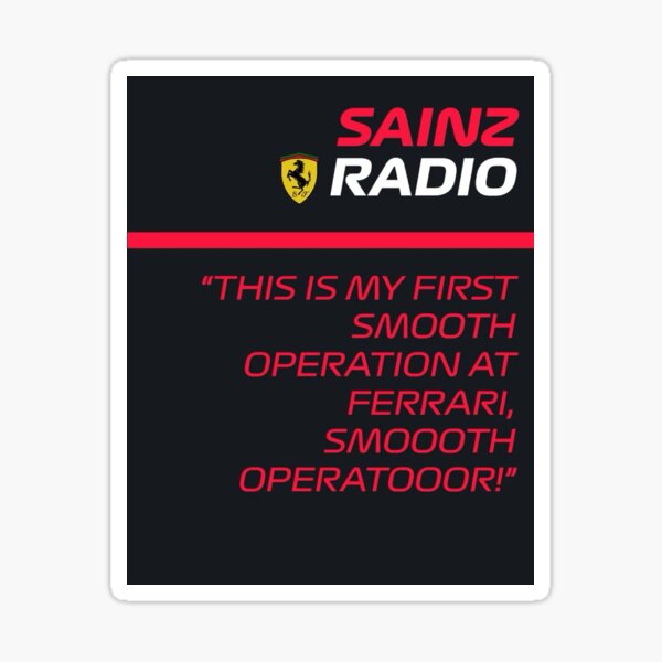 "F1 Redbull Carlos Sainz Radio Meme" Sticker for Sale by muzartique ...