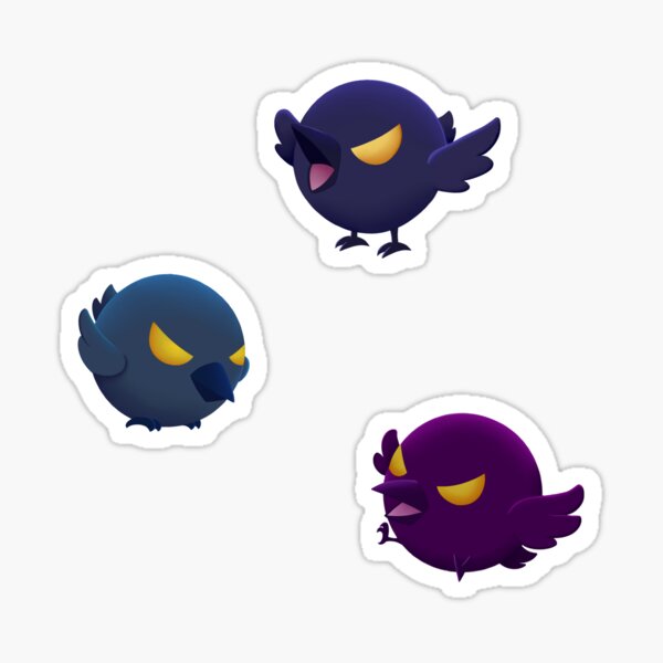 "Crow Stickers " Sticker by wefflebugs | Redbubble