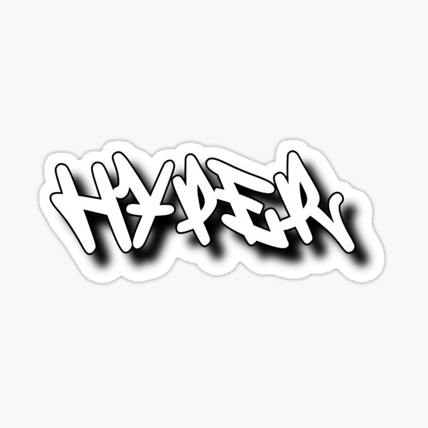 "Hyper ?" Sticker for Sale by hyperactivebike | Redbubble