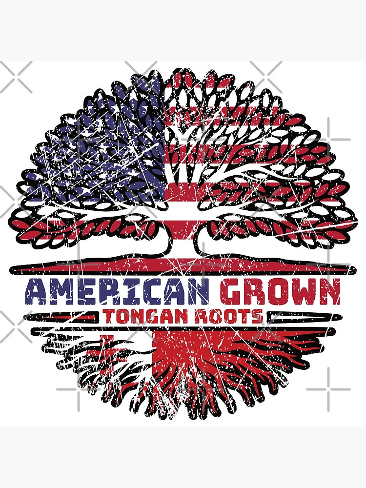"Tonga Tongan US American USA United States Tree Roots Flag" Poster for ...