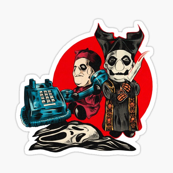 "Plushia Scream Duo" Sticker for Sale by KitTheGhoul | Redbubble
