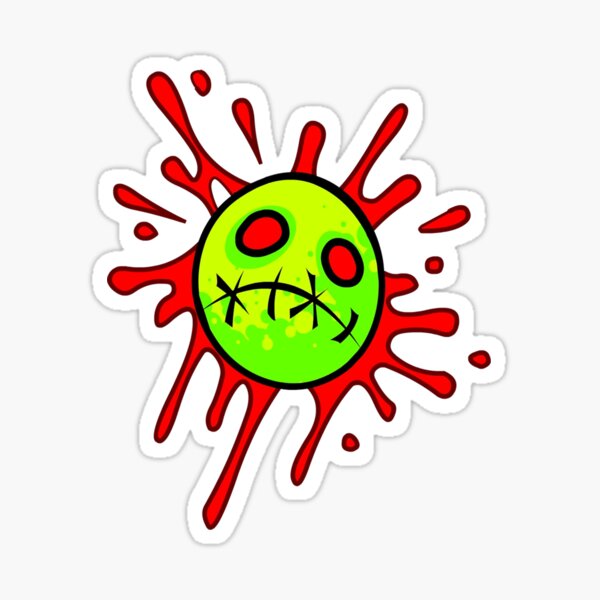 "Stitch mouth splat " Sticker for Sale by Masebreaker | Redbubble