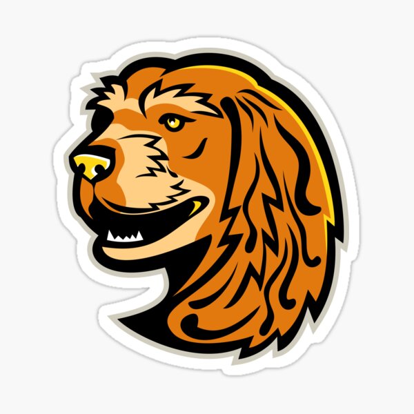 "English Cocker Spaniel Mascot" Sticker for Sale by patrimonio | Redbubble
