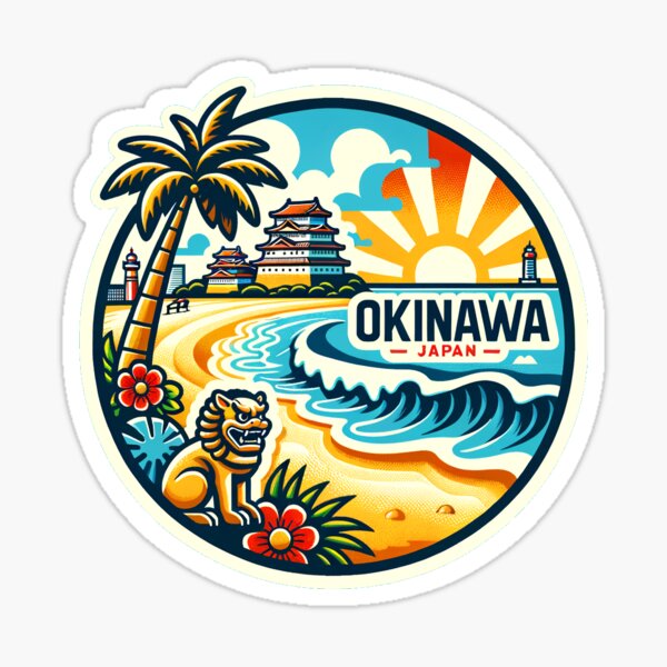 "Okinawa Japan" Sticker for Sale by LoveLabDesign | Redbubble