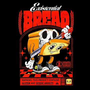 "Existential bread" Sticker for Sale by andremuller | Redbubble