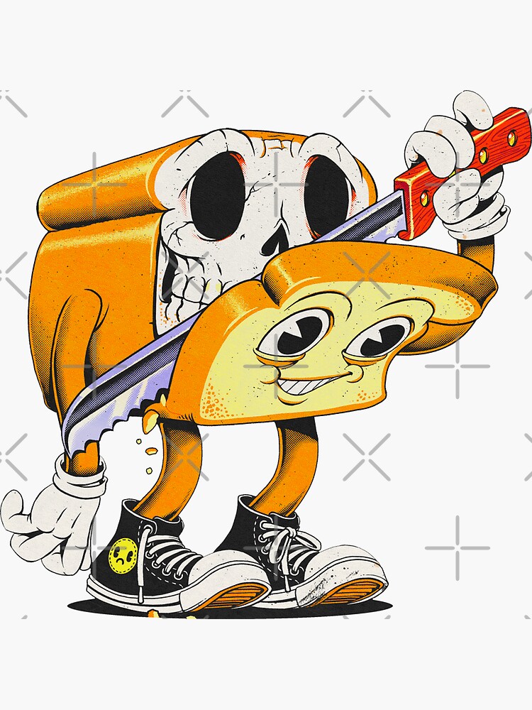 "Existential bread" Sticker for Sale by andremuller | Redbubble