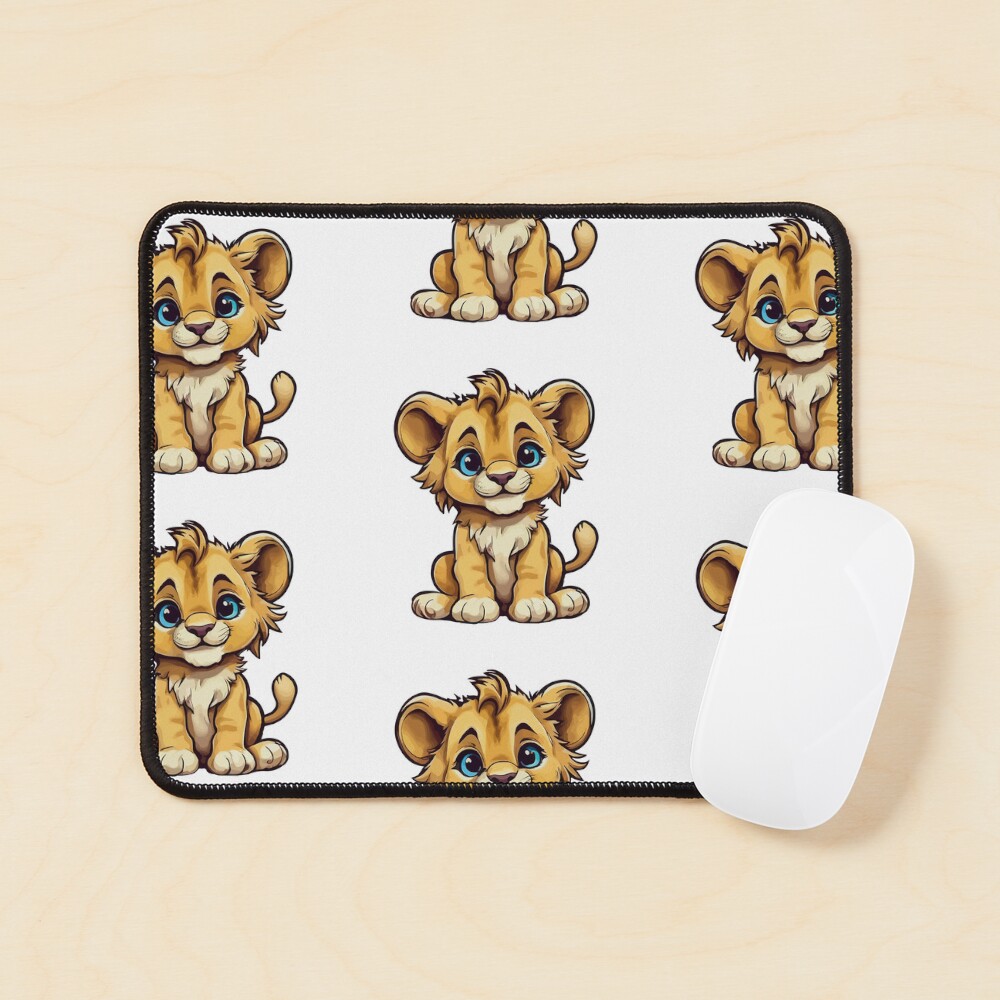 "Cute baby lion" Sticker for Sale by Grypis | Redbubble