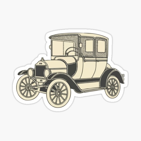 "A Model T Ford" Sticker for Sale by design-you-love | Redbubble