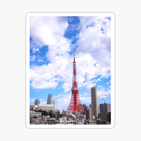 "Tokyo Tower Shiba Minato" Sticker for Sale by River Ong | Redbubble