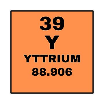 "Periodic Table Of Elements - 39 (Y) Yttrium" Sticker for Sale by ...