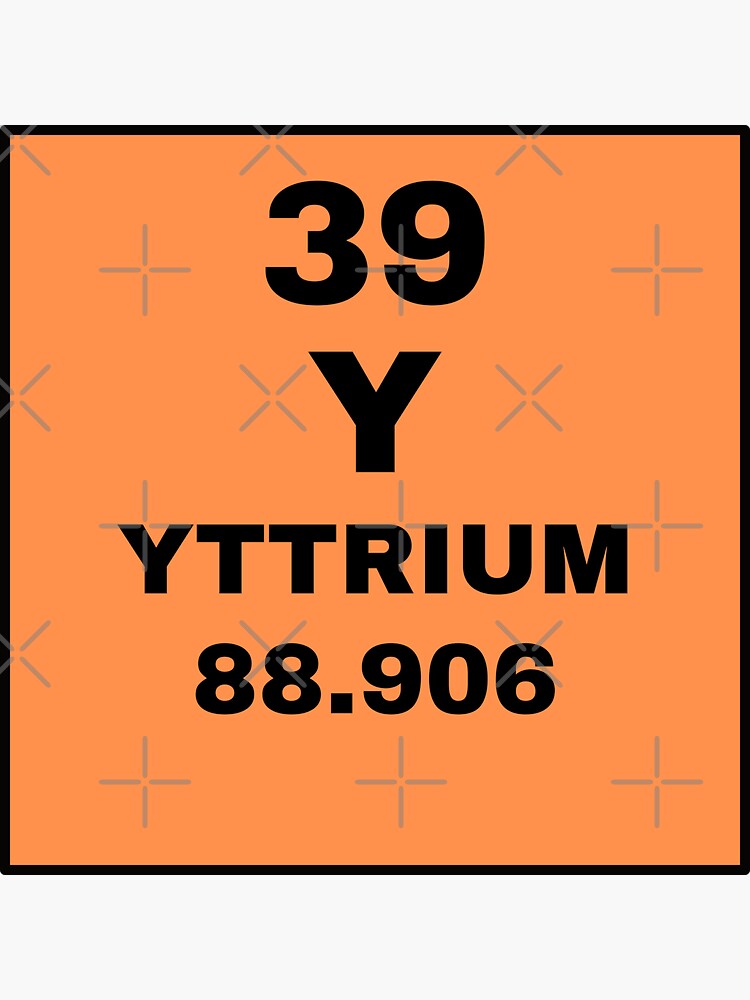 "Periodic Table Of Elements - 39 (Y) Yttrium" Sticker for Sale by ...
