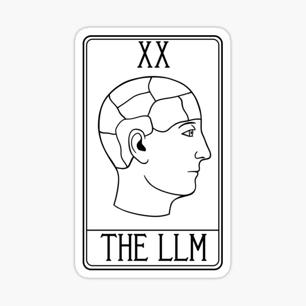 "LLM Tarot Card - LLMs - Large Language Model - AI (Minimal Edition ...