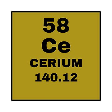 "Periodic Table Of Elements - 58 (Ce) Cerium" Sticker for Sale by ...