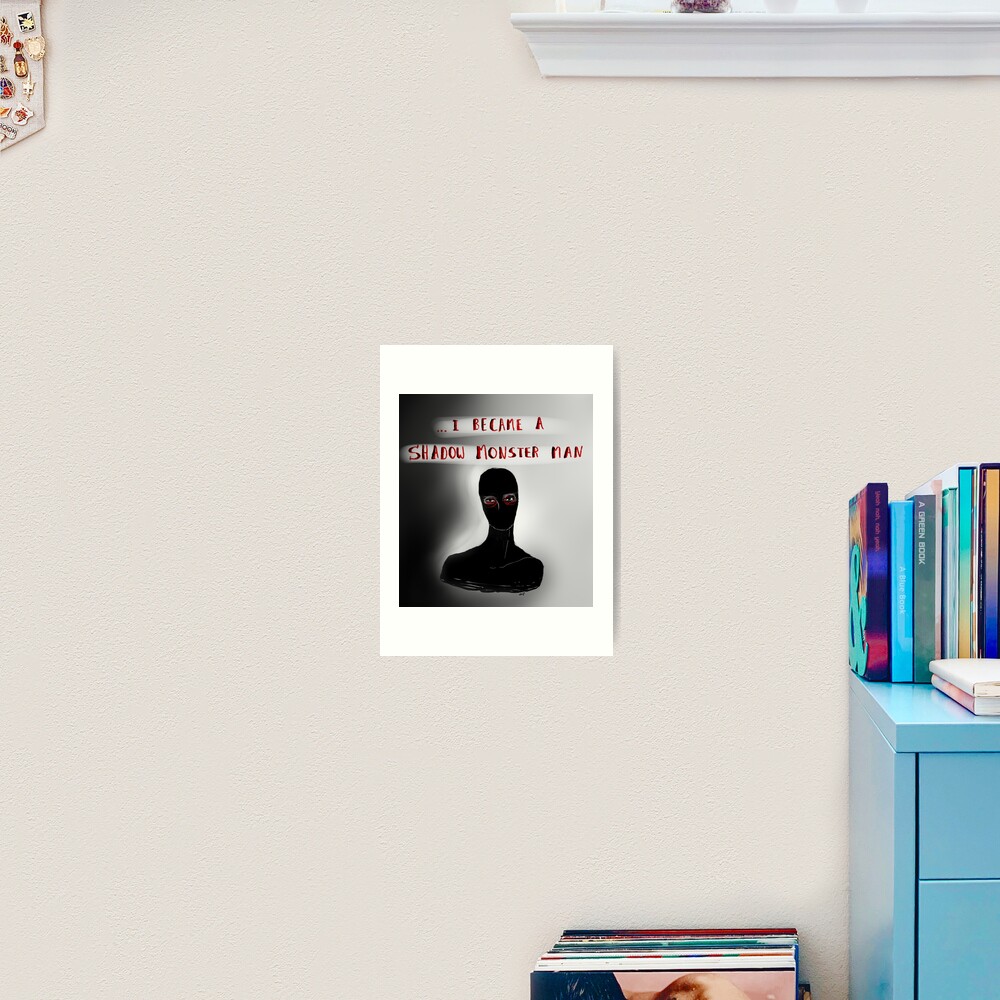"Shadow Monster Man Petscop" Poster for Sale by deadeyesworks | Redbubble