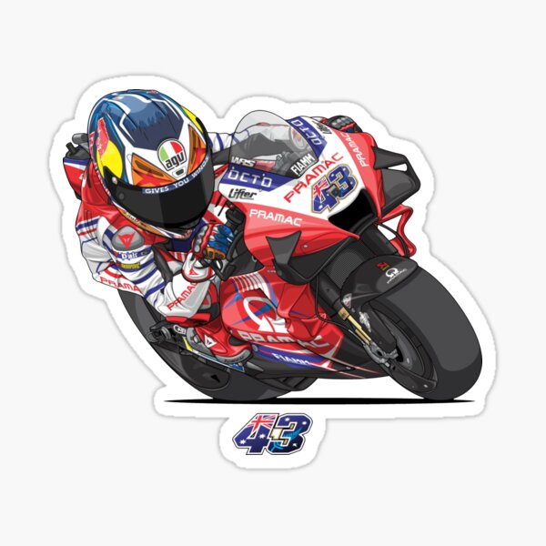 "Jack Miller Number 43" Sticker for Sale by StudioMania | Redbubble