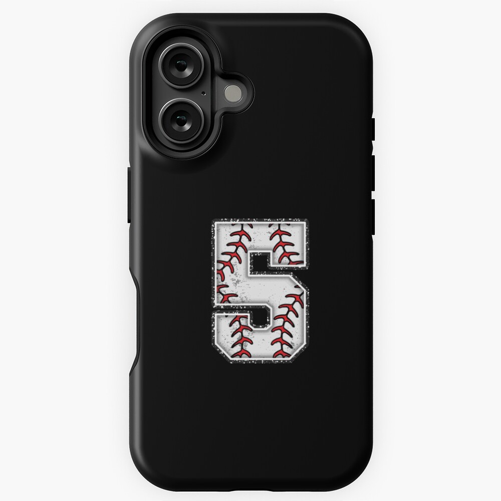 "baseball number 5" Sticker for Sale by creativechaster | Redbubble