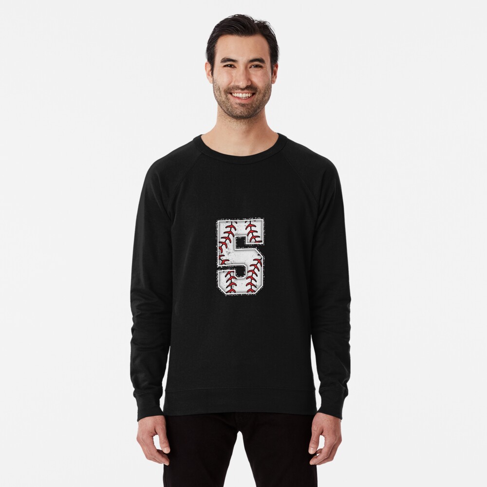"baseball number 5" Sticker for Sale by creativechaster | Redbubble
