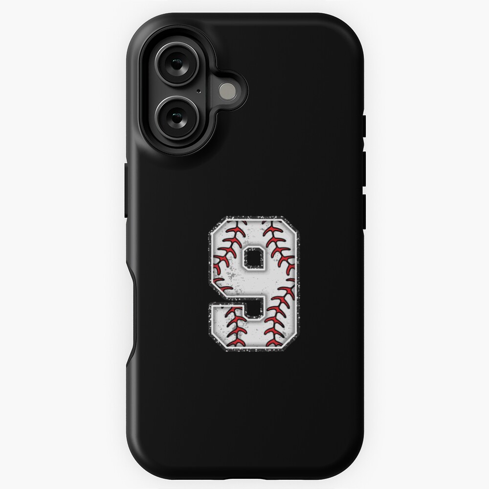 "baseball number 9" Sticker for Sale by creativechaster | Redbubble