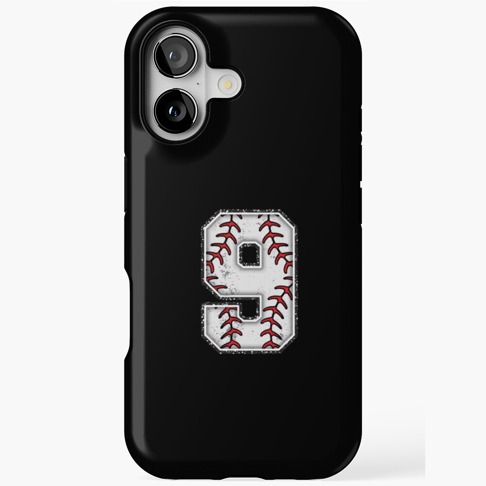 "baseball number 9" Sticker for Sale by creativechaster | Redbubble