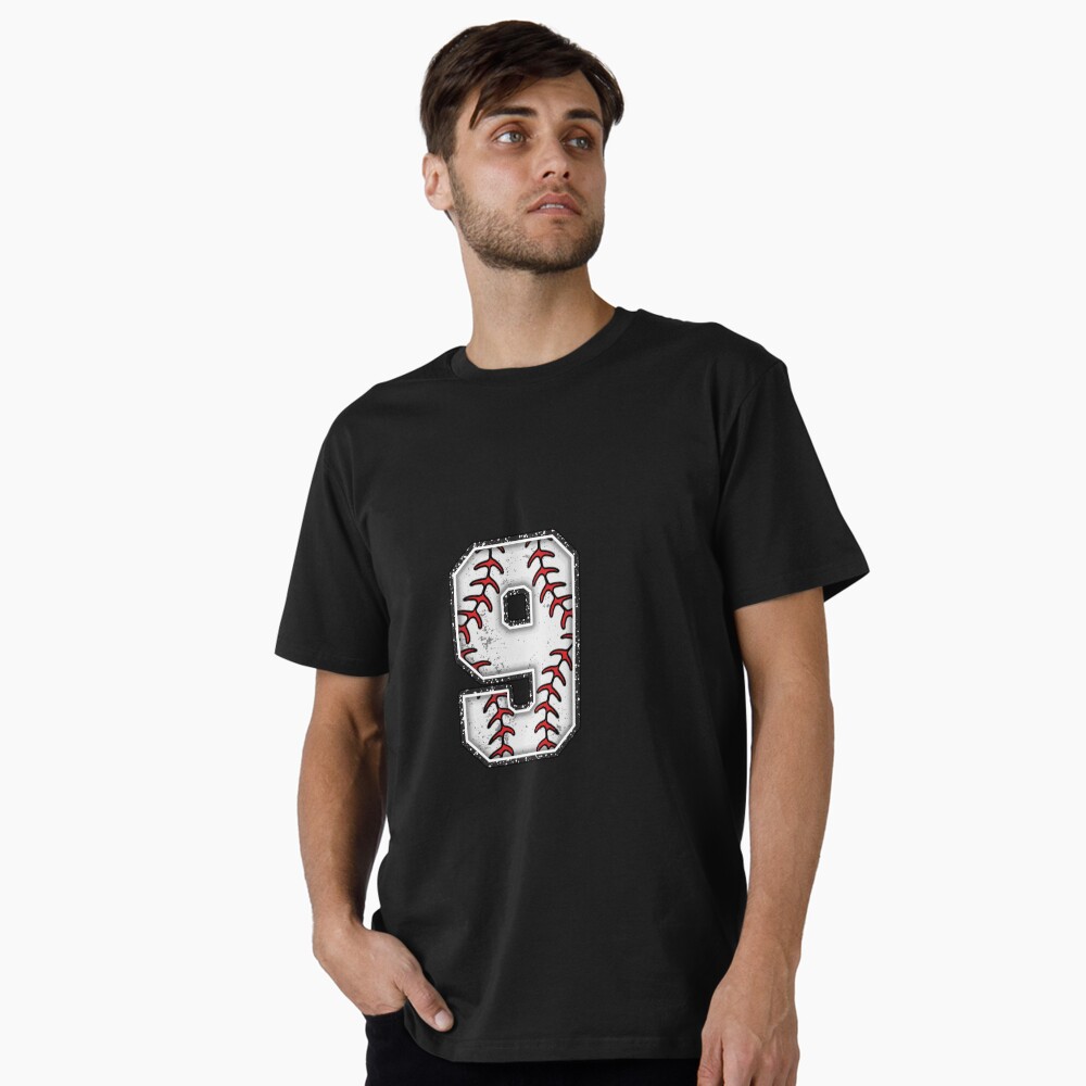 "baseball number 9" Sticker for Sale by creativechaster | Redbubble