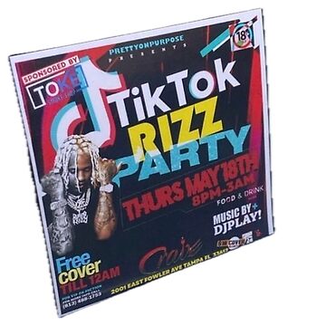 "TikTok Rizz Party" Sticker for Sale by Joshua Sang | Redbubble