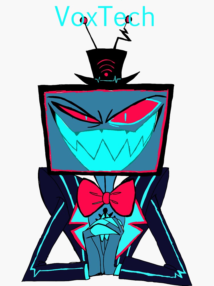 "VoxTech Hazbin FanArt" Sticker for Sale by JessiLynBear | Redbubble