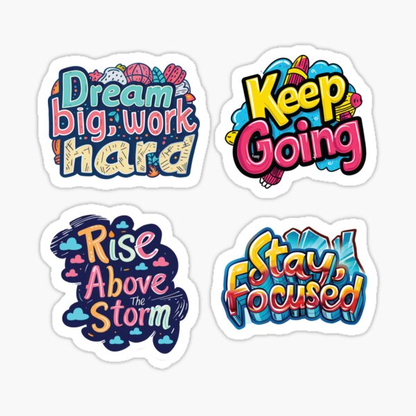 "Inspirational Motivational Reminder Sticker Pack 2" Sticker for Sale ...