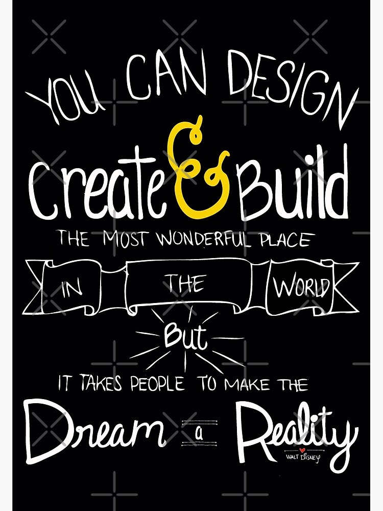 "Create and Build" Poster by tracimaturo | Redbubble