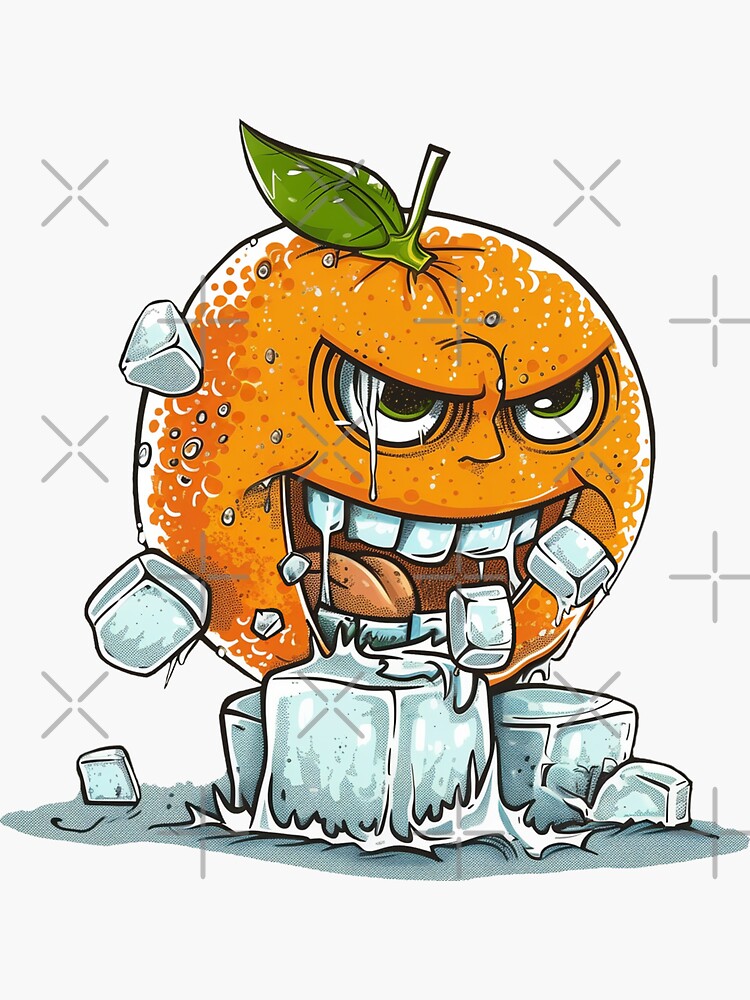 " orange crush " Sticker for Sale by SplashPixel | Redbubble