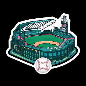 "minute maid park" Sticker for Sale by JaksaDesignHub | Redbubble