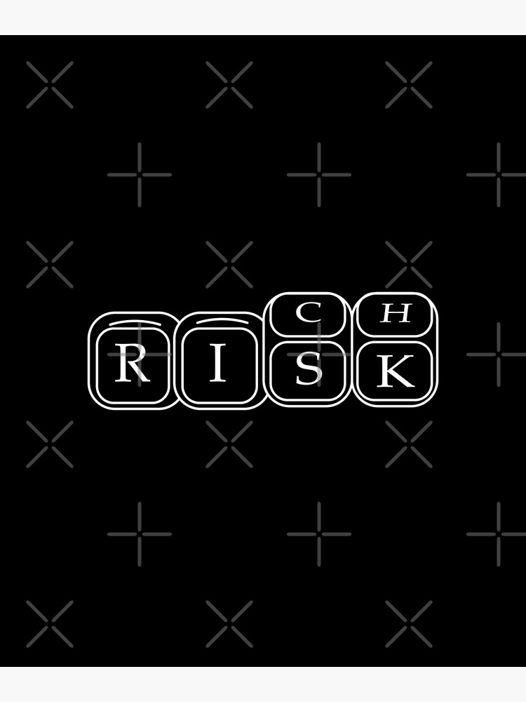 "Dice Rich and Risk" Poster for Sale by Slassyat | Redbubble