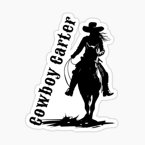 "Cowboy Carter" Sticker for Sale by Kupeliemre | Redbubble