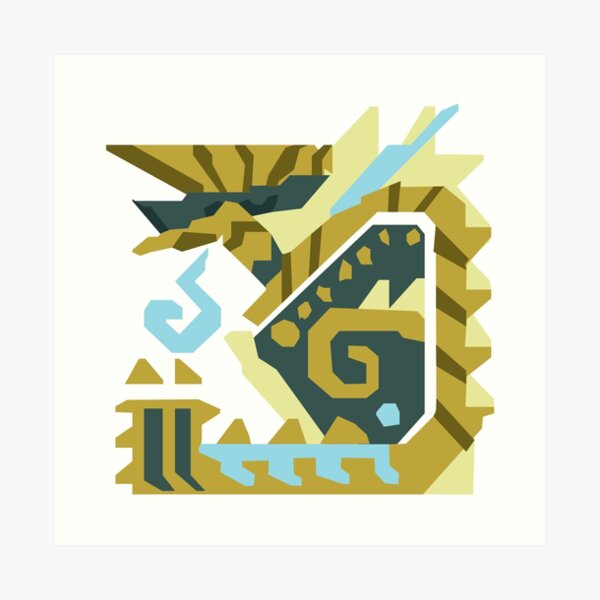 "Zinogre Monster Hunter Design " Art Print for Sale by niymi | Redbubble