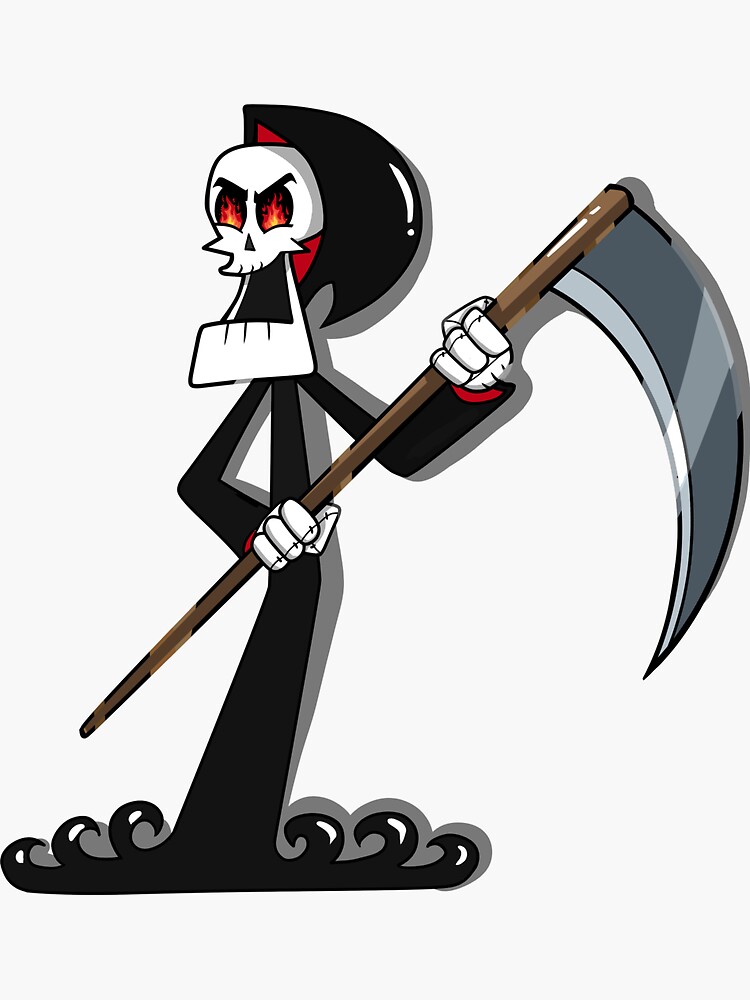 The Grim Adventures of Billy Mandy Sticker by DimonniART Redbubble